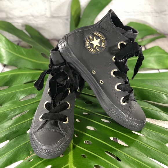 Converse | Shoes | New Converse Leather Chuck Taylors Velvet Laces ...